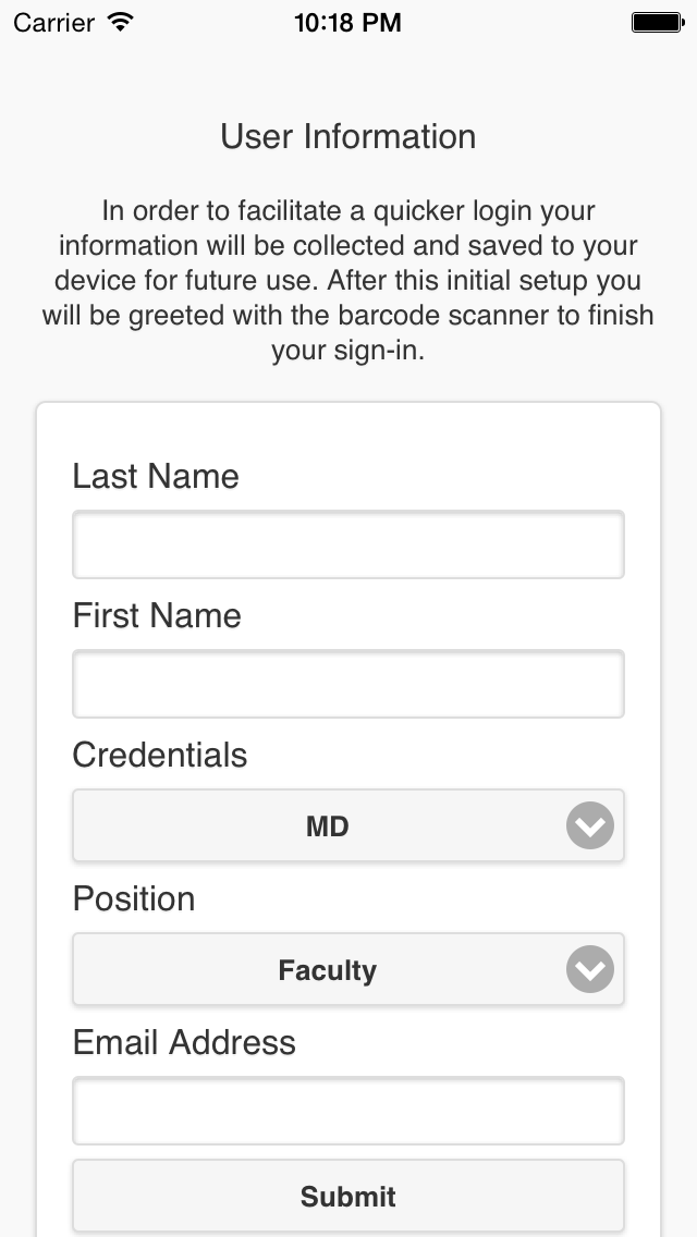 Scan In - QR based sign-in