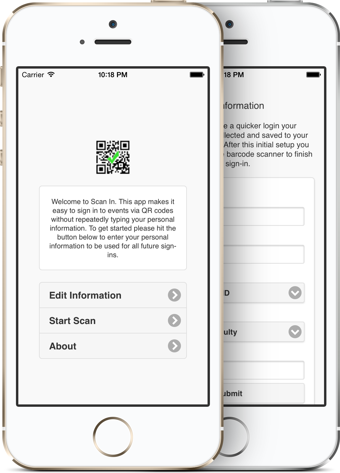 Scan In - QR based sign-in